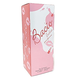 META-BOSEM Bacio Italia Pour Femme, Women Perfume Eau de Parfum Natural Spray- Spicy Oriental Fragrance - Jasmine Notes - Great Holiday Gift - for All Day Use - a Classic Bottle, 3.4 Fluid Ounce/100Ml