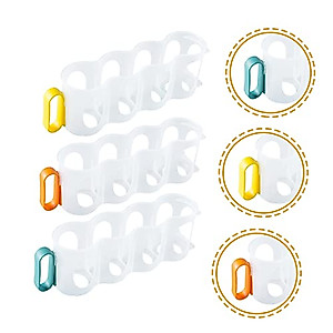 Baluue 6 Pcs Cans Organizer Dispensador De Cerveza Stackable Storage Box Fridge Organizer Cans Freezer Drink Organizer Beverage Bins Fridge Organizer Drinks Fridge Soda Can Dispenser Beer