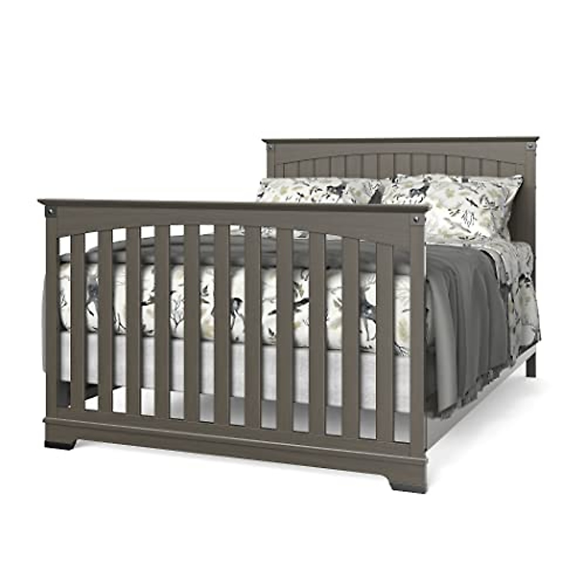 Child Craft Redmond 3-Piece Baby Nursery Set with 4-in-1 Convertible Crib, 3-Drawer Dresser, and 4-Drawer Chest, Dapper Gray