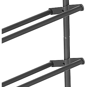Whitmor Door Shoe Rack, 7.5x22.625x41.80, Gunmetal Gray