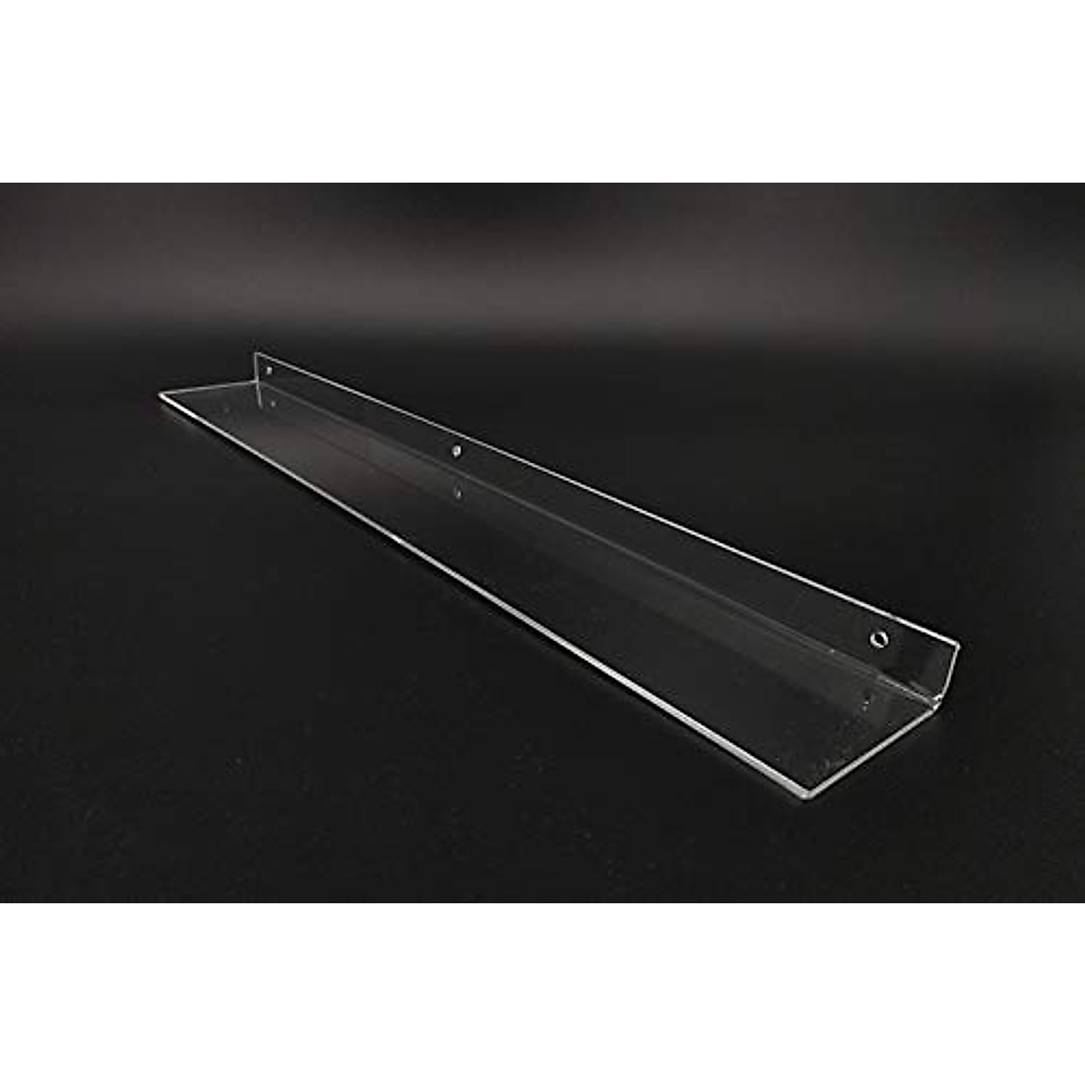 FixtureDisplays® 22 X 3" Clear Floating Shelf Wall Mount Shelf Lip Stopper Shelf Guard Divider Plexiglass Edge Protection 10084-12PK-NF