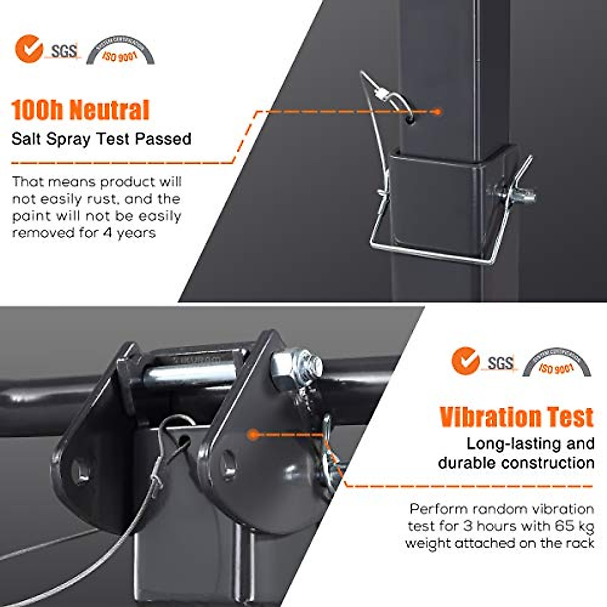 IKURAM R 4 Bike Rack Bicycle Carrier Racks Hitch Mount Double Foldable Rack for Cars, Trucks, SUV's and minivans with a 2" Hitch Receiver