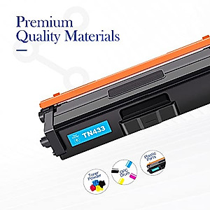 Valuetoner Compatible Toner Cartridge Replacement for TN433 TN 433 TN-433 TN436 TN431 Compatible with HL-L8360CDW HL-L8360CDWT HL-L8260CDW MFC-L8610CDW MFC-L8900CDW MFC-L9570CDW Printer (4 Pack)