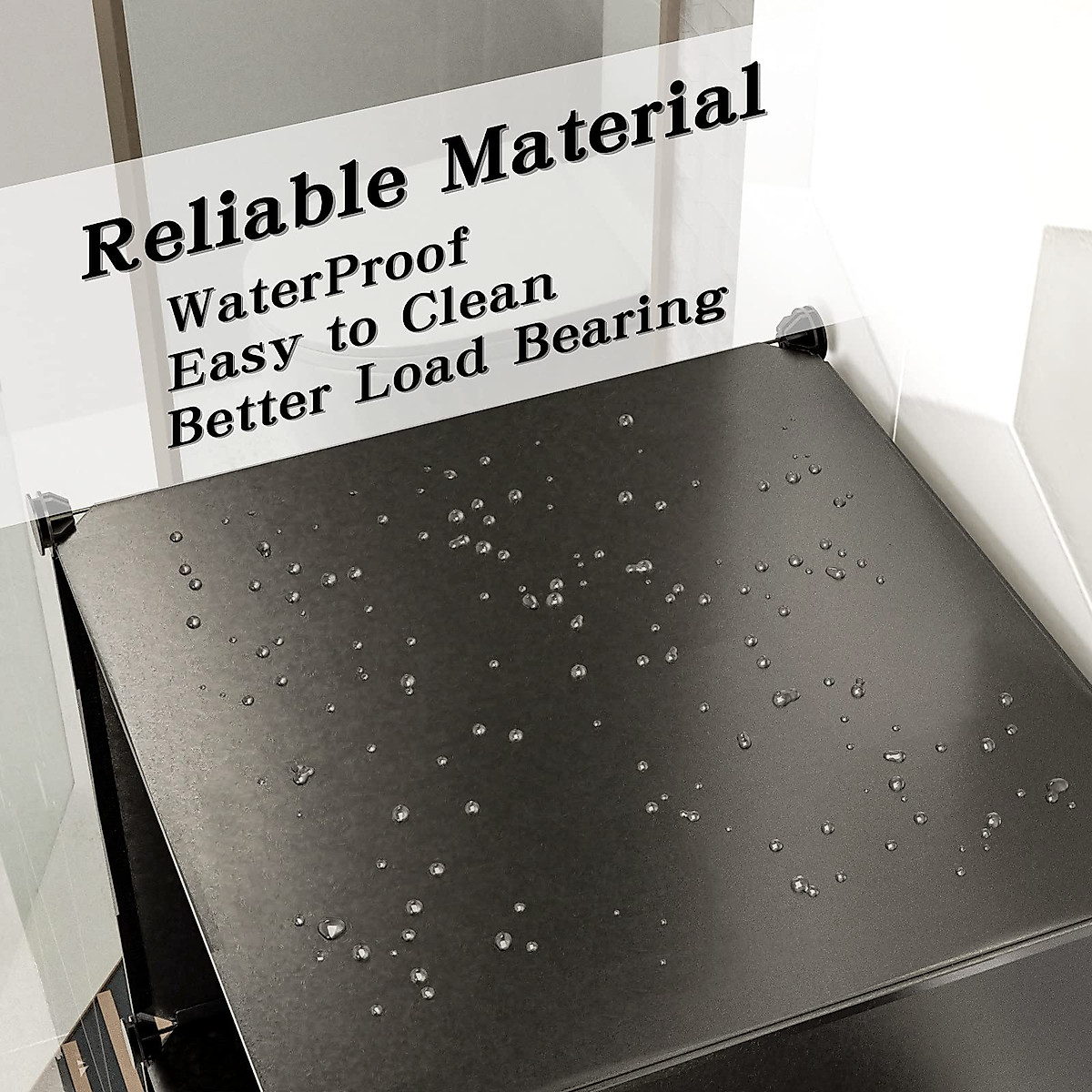 Homywish Cube Storage Organizer 9 Cube Closet Storage Shelves with Wooden Hammer DIY Closet Cabinet Room Storage Bookshelf Plastic Square Organizer Shelving for Home, Office, Bedroom，Black…