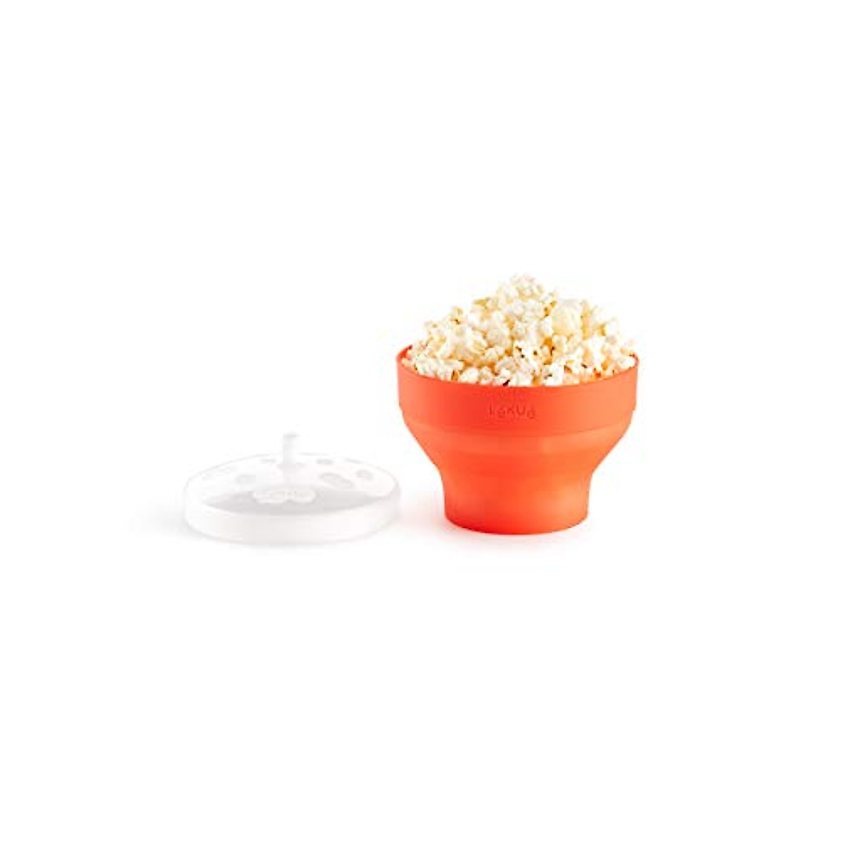 Lékué Mini Microwave Popcorn Maker, 5 x 3.5in, Red