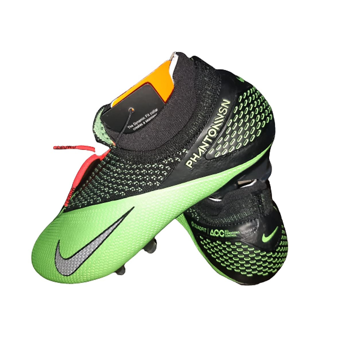 Nike Phantom VSN 2 Elite DF FG Mens Football Boots CD4161 Soccer Cleats (UK 11 US 12 EU 46, Black Metallic Platinum 036)