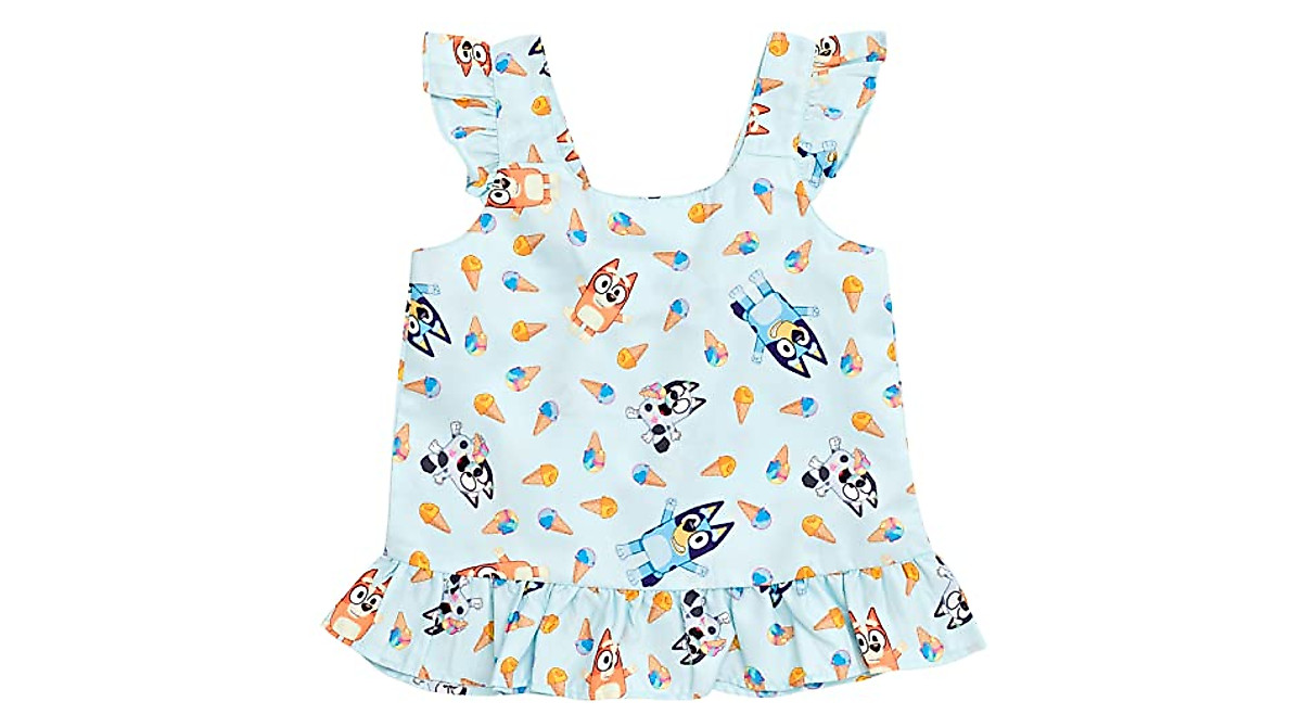 Stylish Bluey Bingo Tank Top & Shorts for Girls