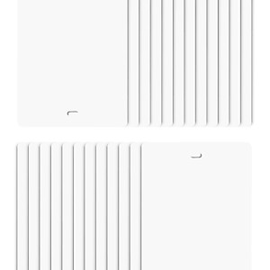 DALIX 82.5" White Vertical Blinds Replacement Slats Sliding Door Window (24 Pack)