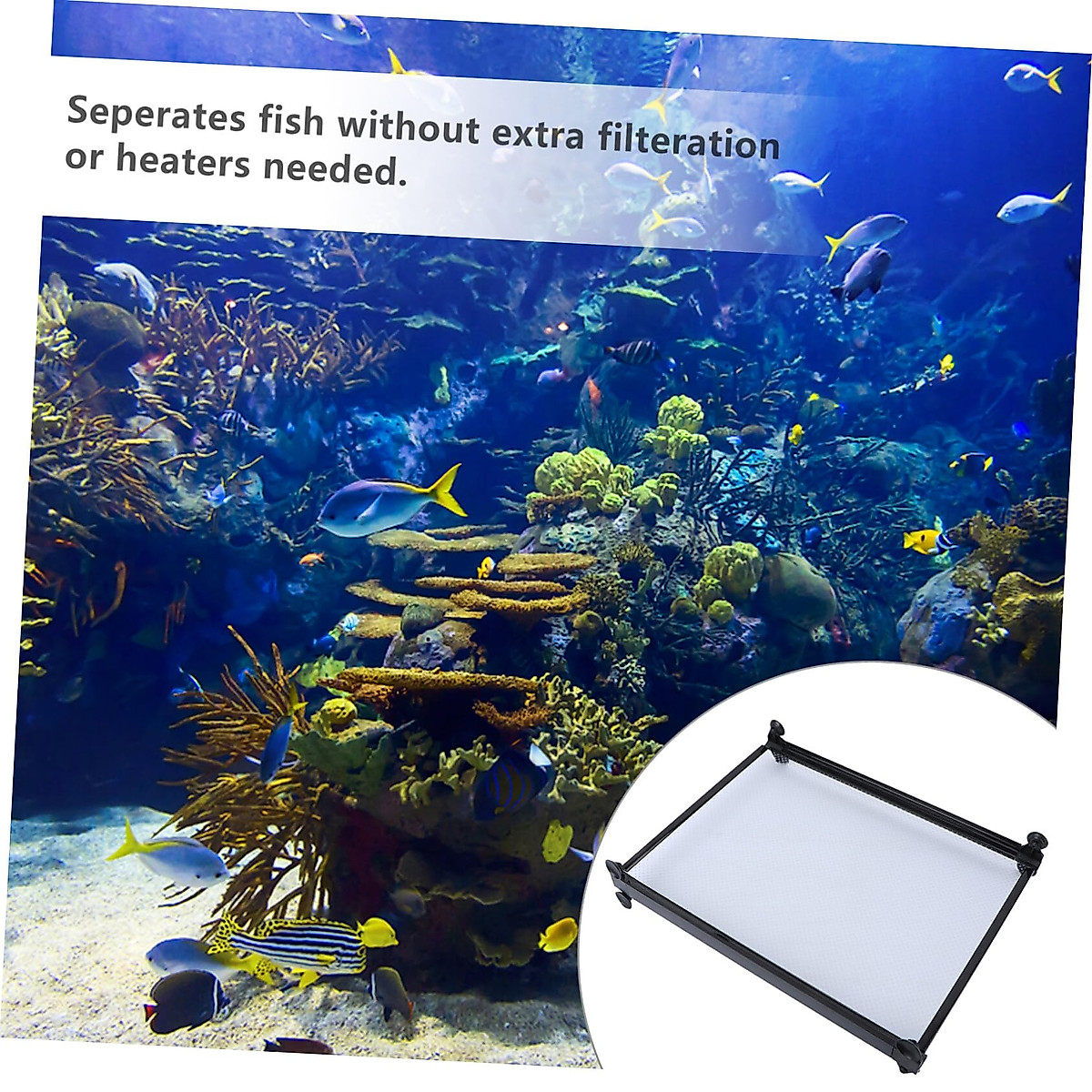 balacoo 2pcs aquarium divider panels frag rack fish tank divider 75 gallon fish tank aquarium gravel 55 gallon fish tank lid fish tank filters aquarium suction cups filter screen mini