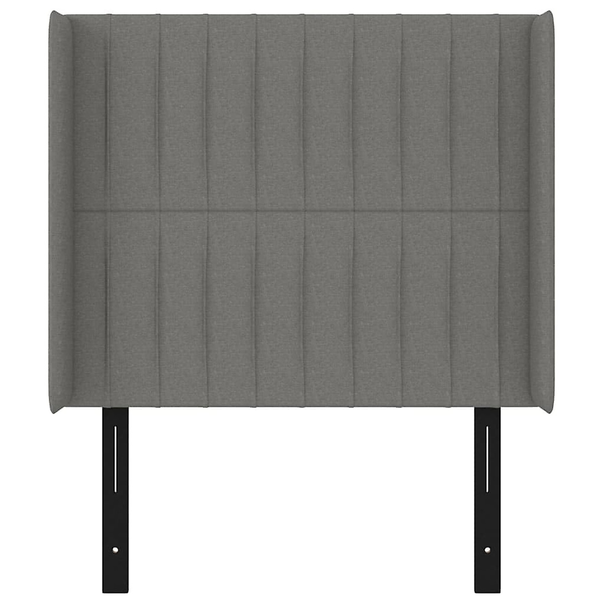 Penau Headboard with Ears Dark Gray 40.6"x6.3"x46.5"/50.4" Fabric Chic Bedroom Enhancements Elegance Meets Functionality
