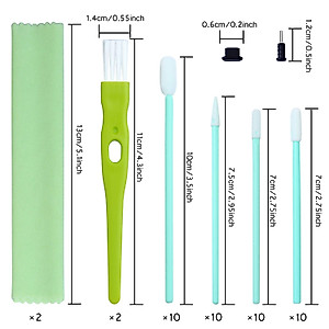 Aneco 60 Pieces Cell Phone Cleaning Kit Brush Set USB Charging Port Dust Port Covers Plug Set and Headphone Jack Cleaner Compatible with iPhone, iOS Android, Cell Phone, Electronics Cleaner