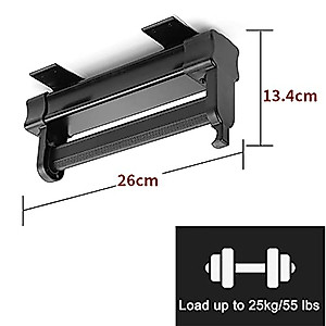 Extendable Clothes Rail Black, Pull Out Pant Hangers Closet Rod Adjustable 26-61cm Wardrobe Rail Clothes Rack,Load- Bearing 25kg (Size : 26cm/10.2in)