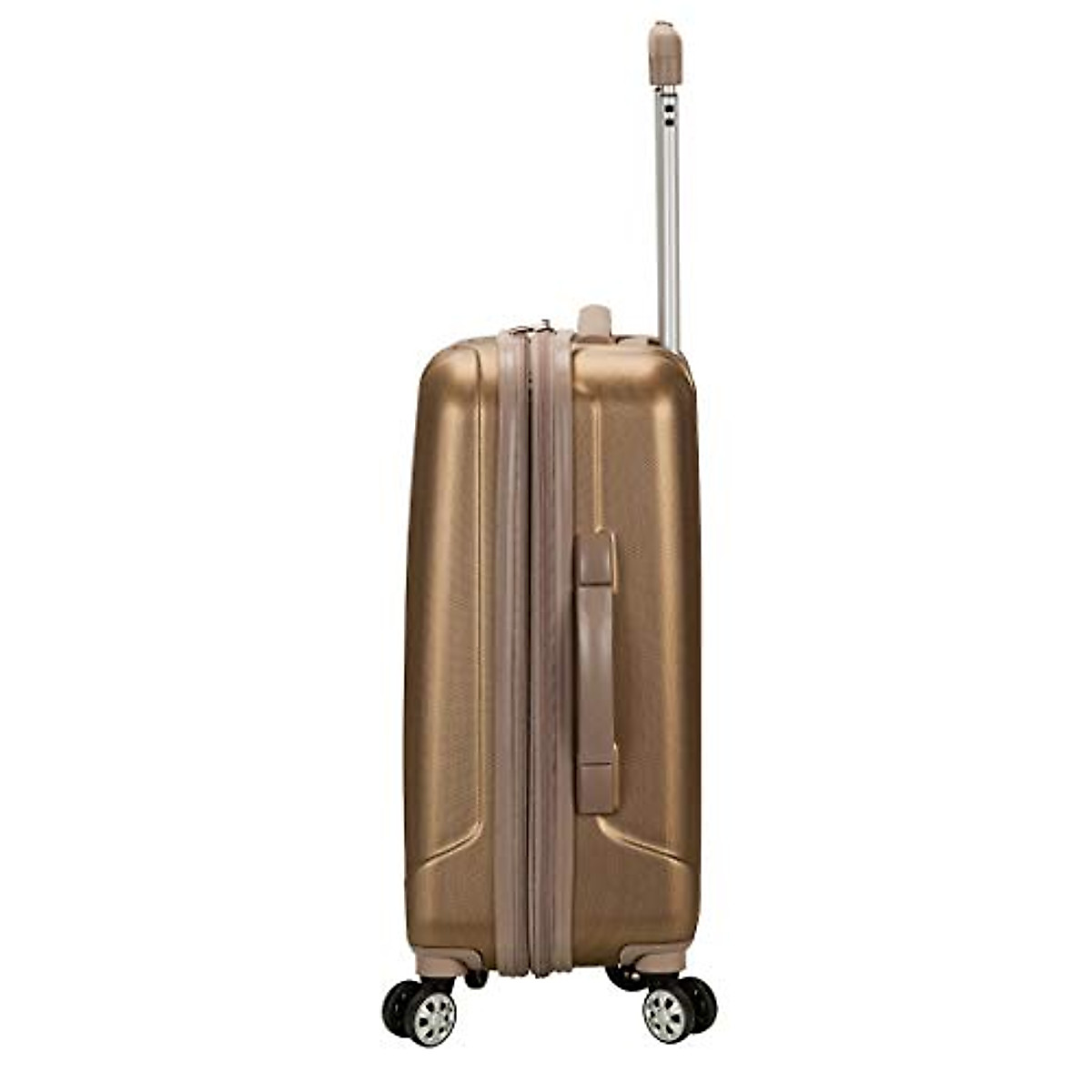 Rockland Santa Fe Hardside Spinner Wheel Luggage, Bronze, Carry-On 20-Inch