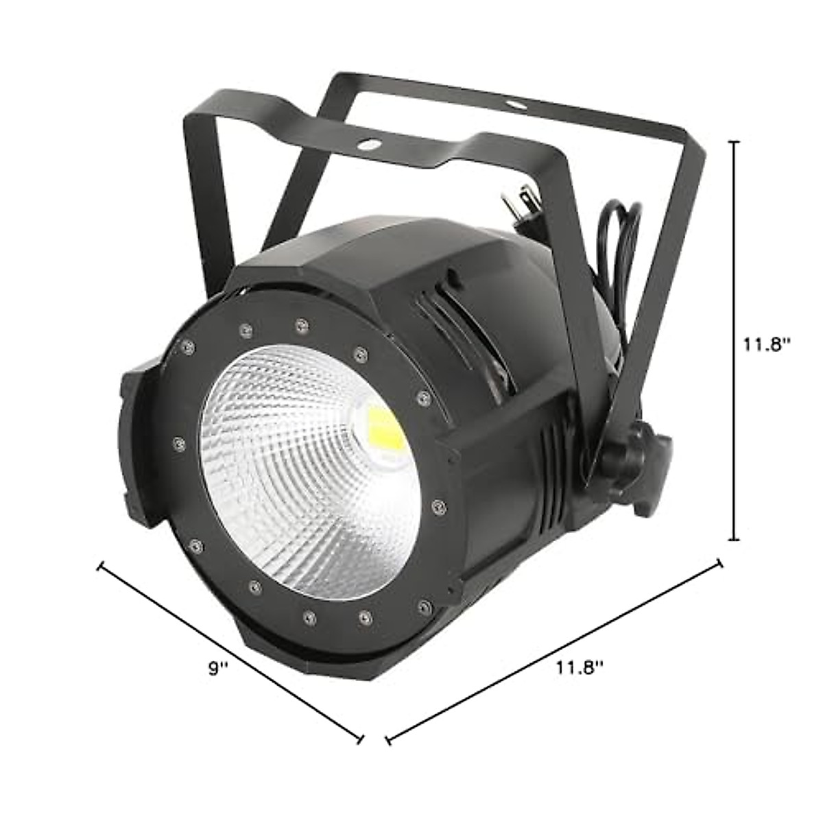 TCFUNDY 100W COB Par Lights LED Blinder Stage Audience Light Spotlight DMX DJ Light Strobe Lighting, Warm White & Cool White for Wedding Party Stage Effect, 4 Pack