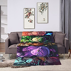 atgzfdr The Owl Anime House Blanket Throw Blankets Ultra Soft Flannel Lightweight Throws for Couch, Bed,All Seasons Use 80"x60"