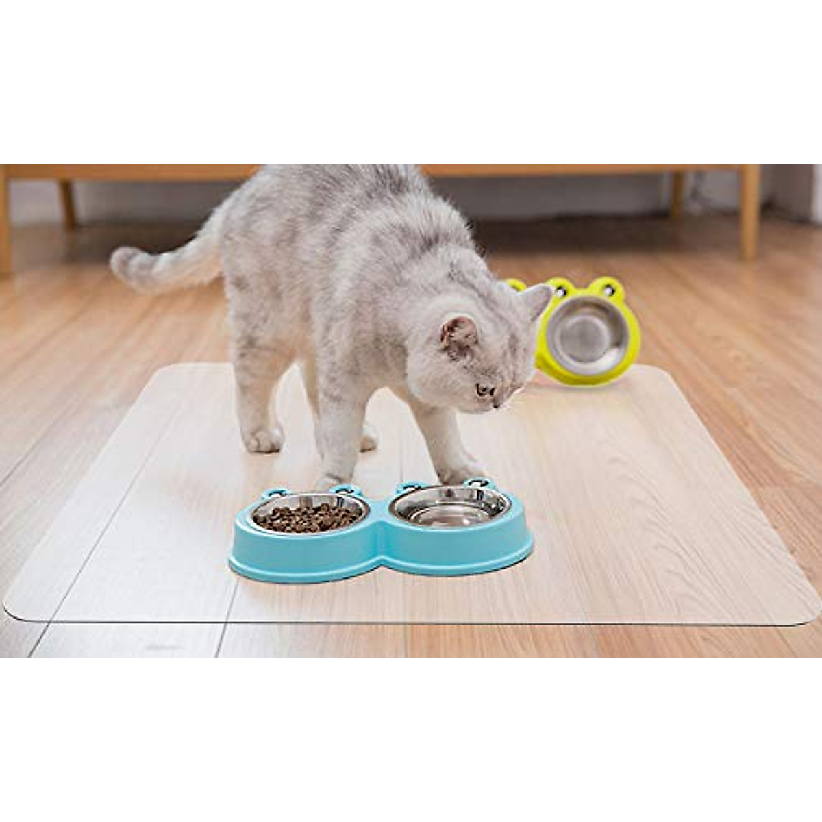 HOMEK Chair Mat for Hardwood Floor, 60”x 46” Office Chair Mat, Floor Mat for Office Chair, Clear Desk Chair Mat for Computer Desk