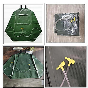 DAENO Gator Tree Water Bag 20 Gallon 2 Pack Tree Ring Slow Release Tree Watering Bag Adjustable for Plants Established Trees with Drip Tube and Zipper Made of Durable PVC Material