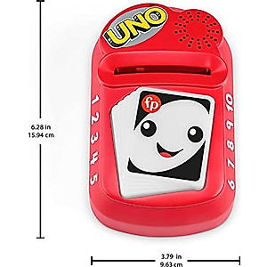 Fisher-Price Laugh & Learn Baby & Toddler Toy Counting and Colors Uno with Educational Music & Lights for Ages 6+ Months