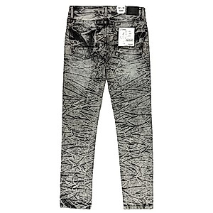 Southpole Men's Stretch Signature Denim, Marble Grey Black
