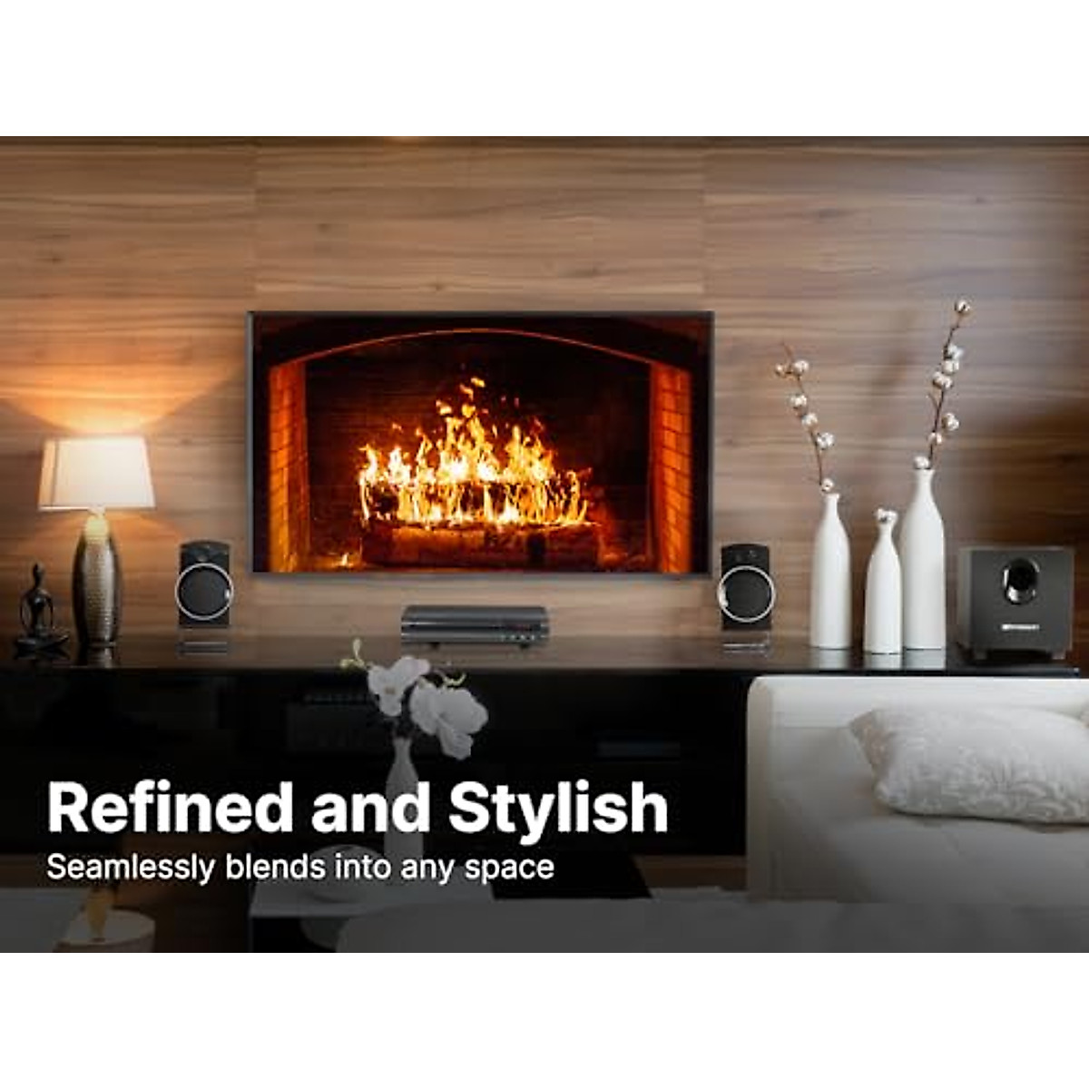 Emerson ED-8050 2.1 Channel Home Theater DVD Player and Surround Sound System with Subwoofer, HDMI Output, USB Playback, and Dual Speakers – Ideal for Immersive Movie and Music Experience