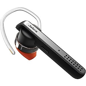 Jabra Talk 45 Bluetooth Headset for High Definition Hands-Free Calls with Dual Mic Noise Cancellation, 1-Touch Voice Activation and Streaming Multimedia