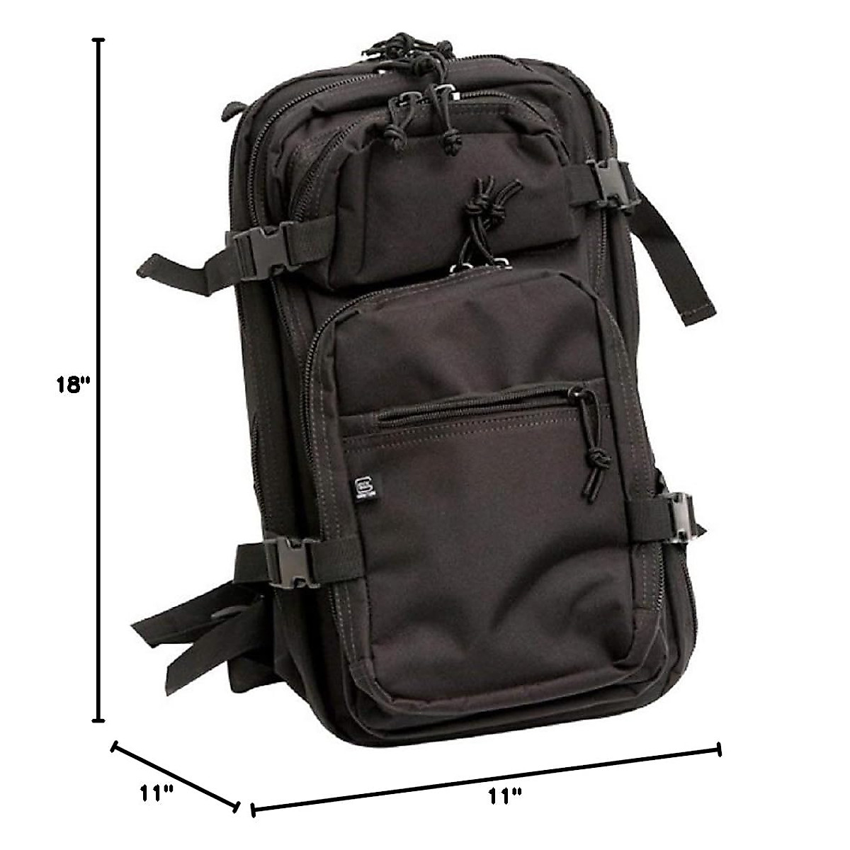 Glock Perfection OEM Multi Purpose Backpack Daypack, Black