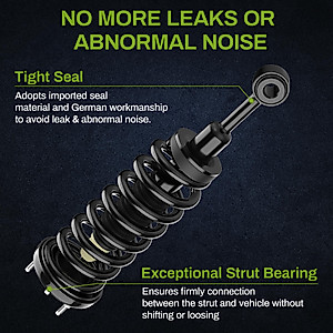 AUTOSAVER88 Front Complete Struts Compatible with 2004-2008 Ford F150, 2006-2008 Lincoln Mark Lt 4WD Shock Absorber Coil Spring Assembly