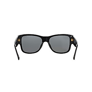 Versace Man Sunglasses Black Frame, Dark Grey - Polarized Lenses, 58MM