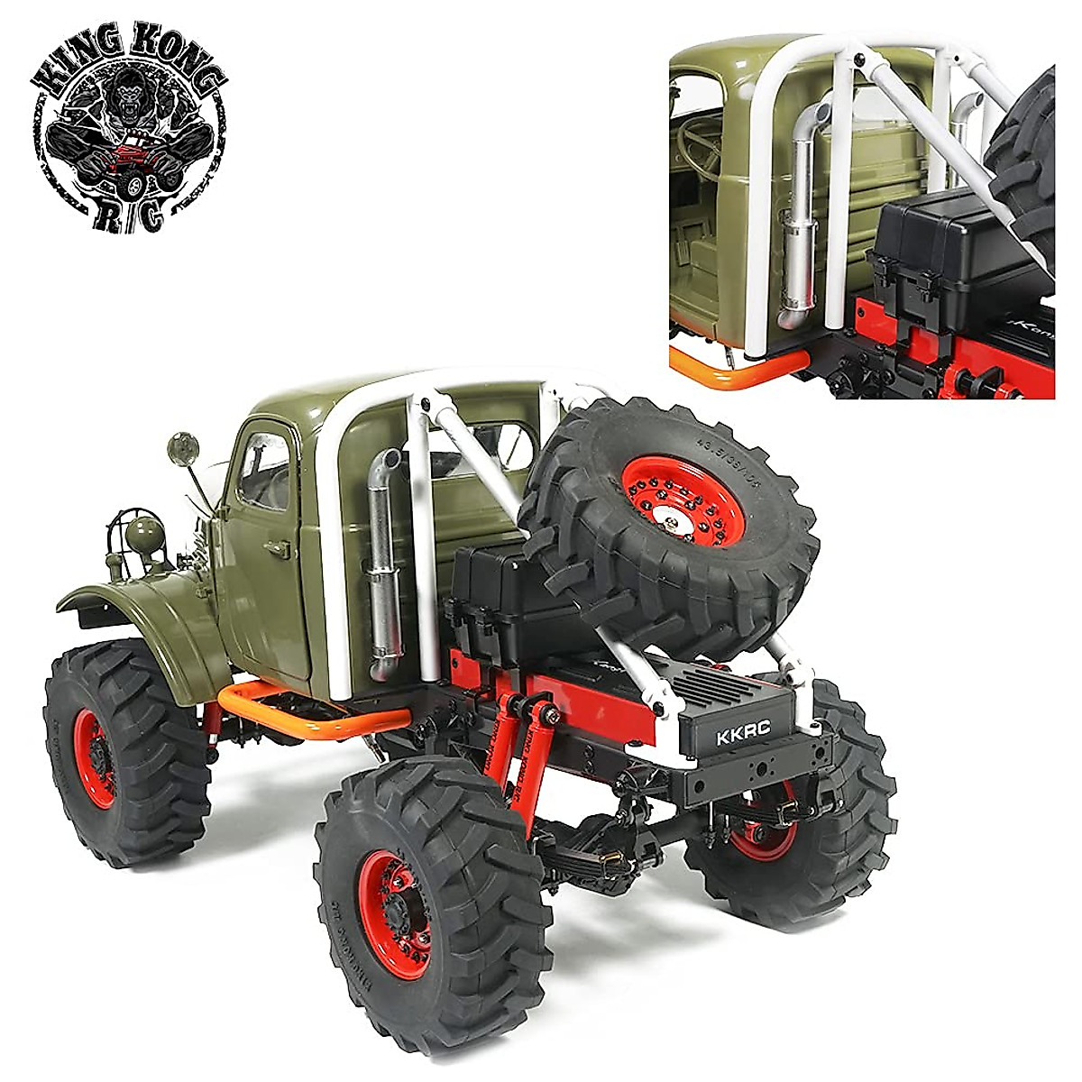 Kingkong RC 1/12th RC Crawler Q157 Mud Monster 4x4 Soviet Truck w/Metal Chassis KIT Set
