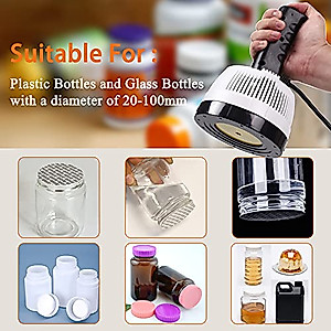 Fanlocn Bottle Cap Sealer, Induction Sealing Machine, Dual Voltage Electromagnetic Induction Sealer For Bottle Diameter 20-100mm Plastic Glass Bottles…