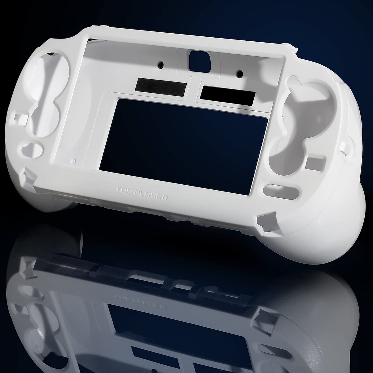 CHENLAN L2 R2 Trigger Hand Grip Shell Controller Protective Case for Playstation PS Vita 1000 （White）