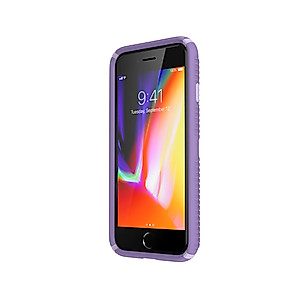 Speck Products Presidio2 Grip Case, Compatible with iPhone SE (2022)| iPhone SE (2020)| iPhone 8| iPhone 7, Marabou Purple/Concord Purple/Plum Purple