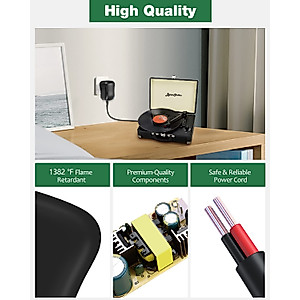 JOVNO 12W Universal AC DC Adapter Adjustable Multi-Voltage Regulated Switching Power Supply for 3V 4.5V 5V 6V 7.5V 9V 12V LED strips CCTV Motors Routers with 14 Tips 1 Reverse Polarity Converter Cable