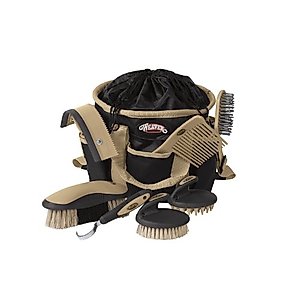 Weaver Leather Grooming Kit, Black/Beige, 65-2055-BK