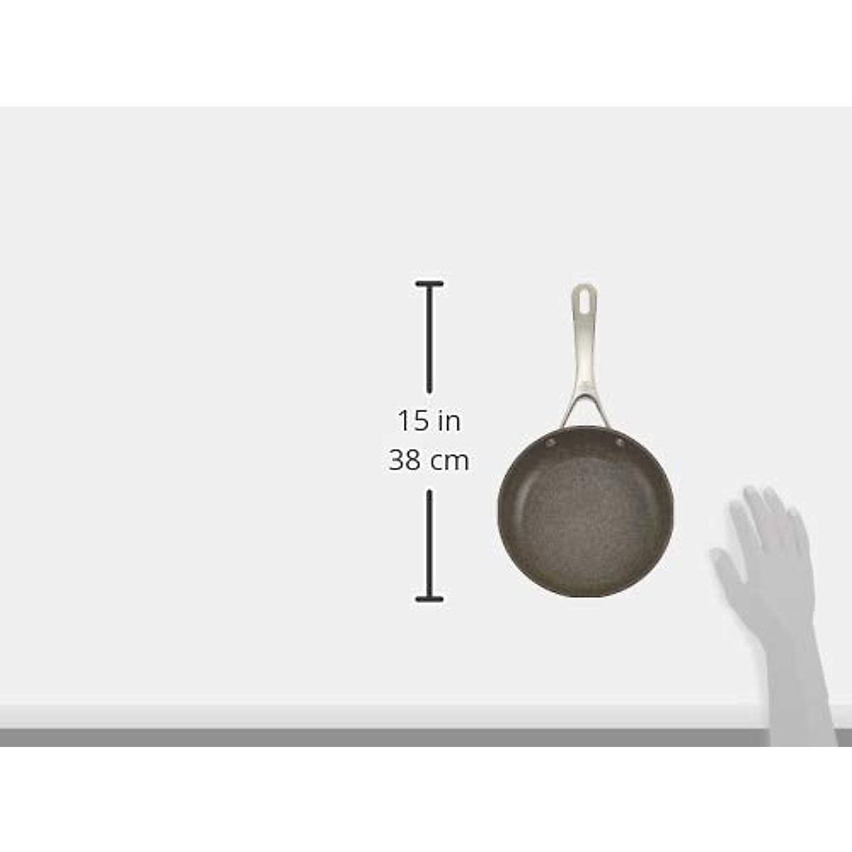 Ballarini 75002-808 Salina Frying Pan, 7.9 inches (20 cm), Made in Italy, Induction Compatible, Granitium, 7-Layer Coating