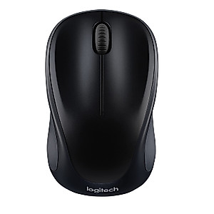 Logitech M317 Wireless Mouse, 2.4 GHz with USB Receiver, 1000 DPI Optical Tracking, 12 Month Battery, Compatible with PC, Mac, Laptop, Chromebook - Black