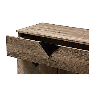 Baxton Studio Cambria Shoe cabinet, Light Brown