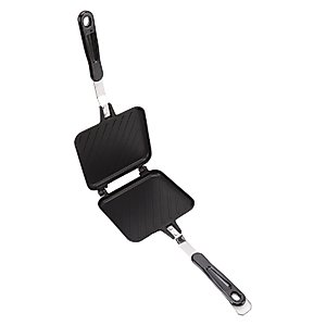 Fdit Hot Sandwich Maker,Kitchen Twill Removable Avoid Sticking Double Sided Heating Sandwich Pan Suitable for Kitchen Supplies