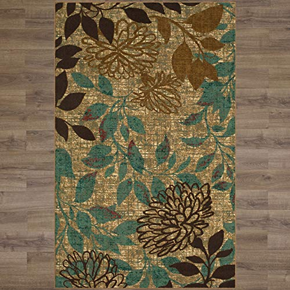 Mohawk Home Bella Garden Floral Indoor/ Outdoor Patio Printed Area Rug, 5'x8', Multicolor