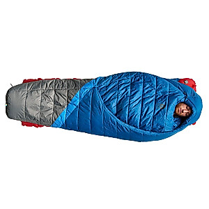 Sierra Designs Night Cap 20-20 Degree Zipperless Sleeping Bag with 100% Recycled Synthetic Insulation, Fold Over Blanket Design, Camping & Backpacking Sleeping Bag 2023 (Regular)