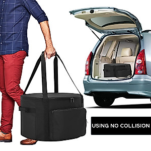 Carrying Bag for Yukon Stove, 27-Inch Outdoor Fire Pit Bag Compatible with Yukon Stove, Weather-Resistant Portable Camping Fire Pit Carry Bag for Yukon Only, Camping Yukon Stove Accessory