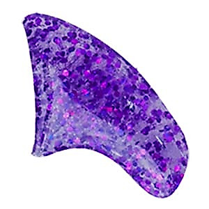 Pretty Claws 6 Month Piece Soft Nail Caps with Adhesive for Cat Claws - Amethyst Glitter Medium