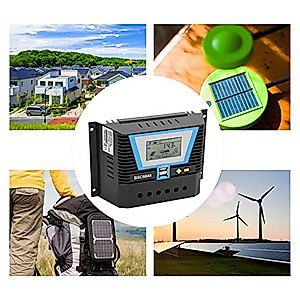 Walfront BSC6048 Solar Controller 12V/24V/36V/48V 60A Multifunctional Solar Controller Panel for Variety Batteries