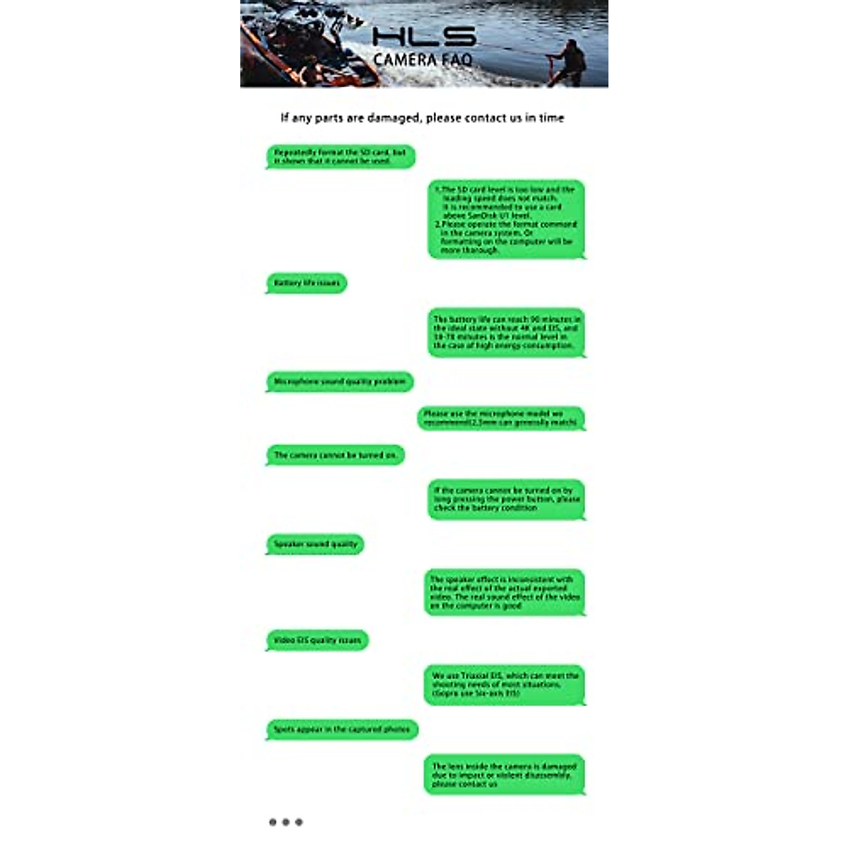 HLS Waterproof Action Camera 4K Stabilization with 3 Batteries 1350mAh for Video,4K WiFi Remote Underwater Cameras with Wide Angle Lens HD,Sports Action Video Cameras with Accessories Mount Kit