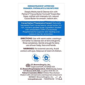Palmer’s Cocoa Butter Formula with Vitamin E Daily Skin Therapy Formula Cream Soap, 3.5 Ounces (Pack of 12)