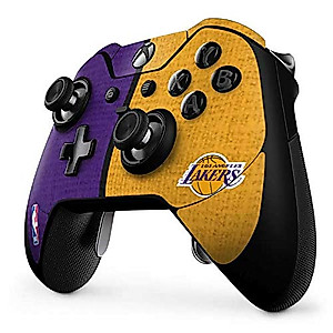Skinit Decal Gaming Skin compatible with Xbox One Elite Controller - Officially Licensed NBA Los Angeles Lakers Canvas Design