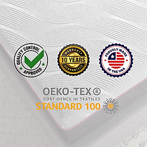 Bridgevine Home Renew 4-Layer Memory Foam Mattress, 11 Inches, Mattress-in-a-Box, King Size, Charcoal Knit Cover