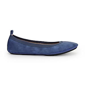 YNY Yosi New York Nina Foldable Ballet Flat in Royal Blue PETA-Approved Vegan Leather Royal Blue / 6