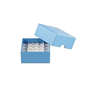 Heathrow Scientific HS2860E True North Cardboard Cryogenic Freezer Box Partition/Divider 100 Well (10 x 10), White (2), Fluid_Ounces, Degree C, Cardboard, (Pack of 12)