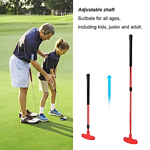 Golfball Putter 2 Section Retractable Adjustable Golfball Training Putters Practicing Equipment for Kids Adults